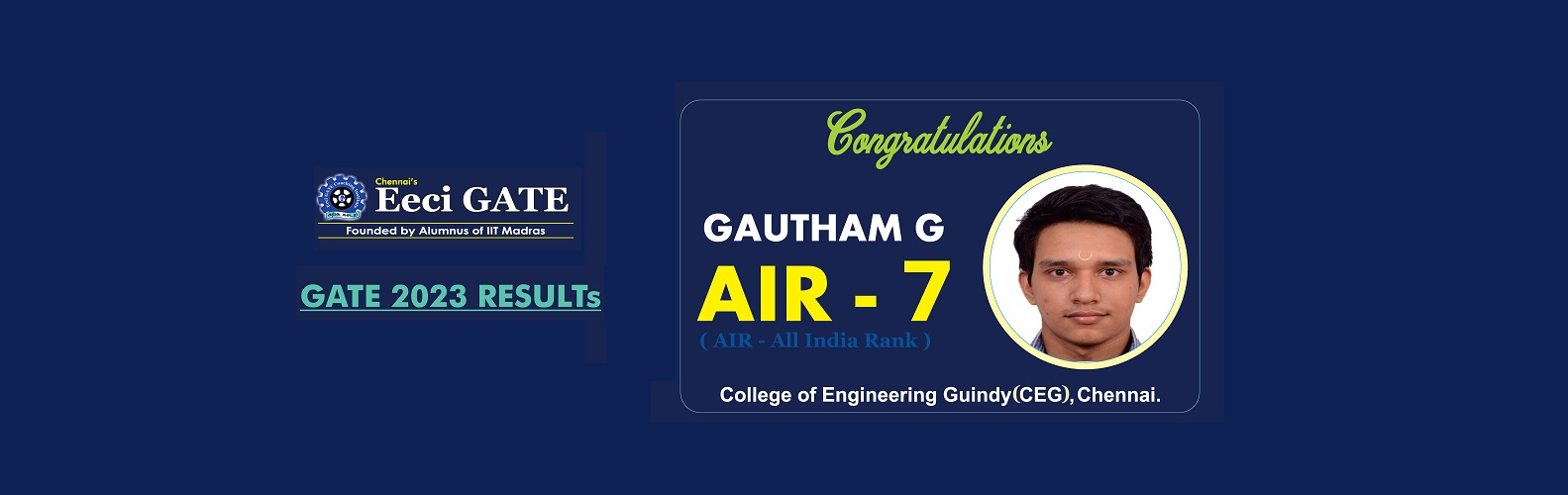 Eeci GATE by Alumnus of IITM | Best GATE Coaching in Chennai